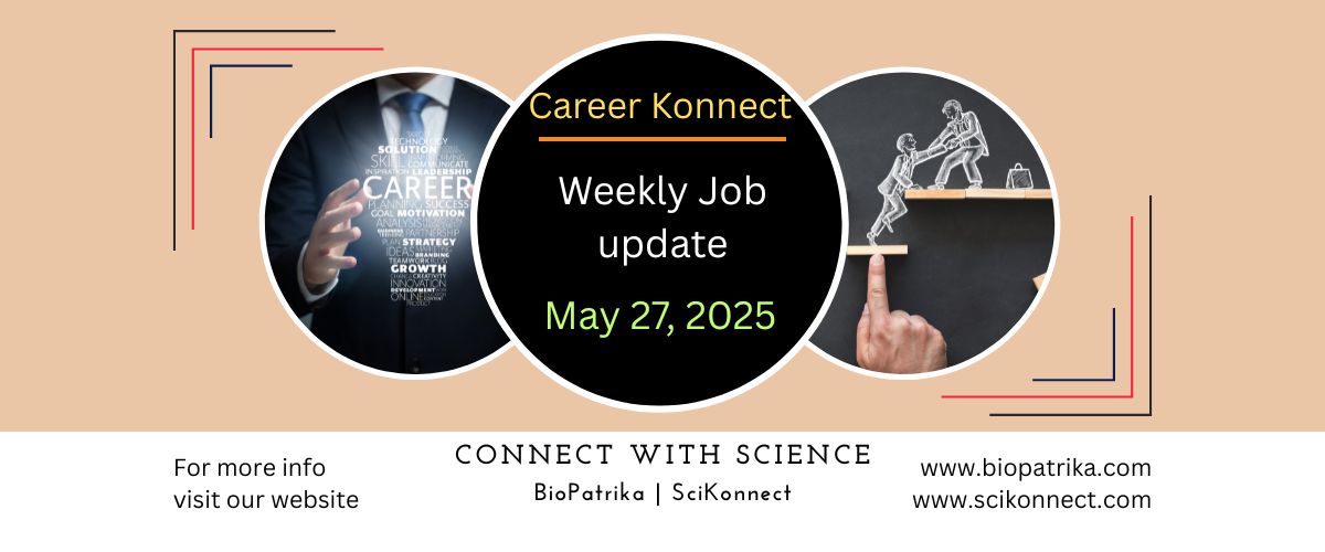 Top Life Science & Biotech Job Openings – 27 May 2025 - BioPatrika