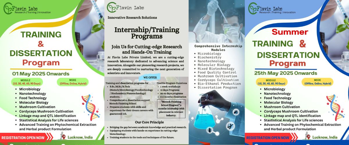 Internship, Training and Dissertation Programs by Flavin Labs - BioPatrika