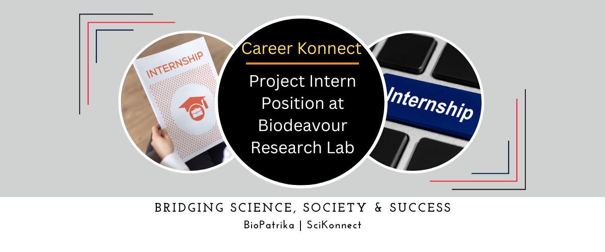Project Intern Position at Biodeavour Research Lab - BioPatrika
